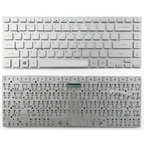 Клавиатура для ноутбука Acer NSK-R50BW 0R серебристая