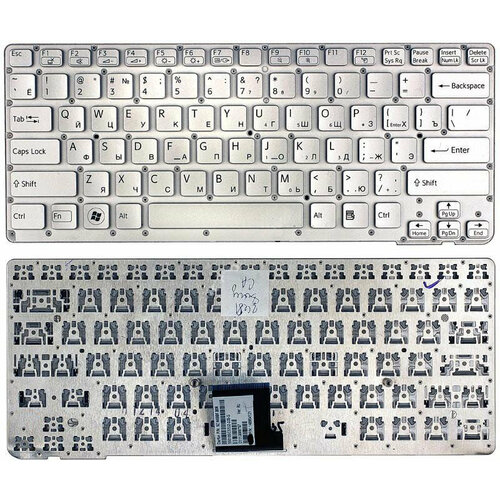 Клавиатура для ноутбука Sony Vaio VPC-SA4C5E серебристая