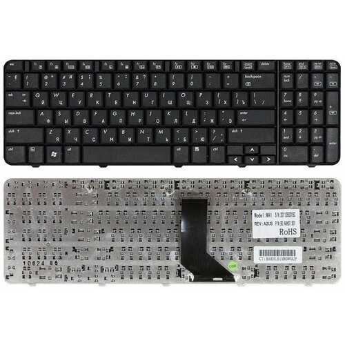 Клавиатура для ноутбука Compaq Presario CQ60-211DX черная