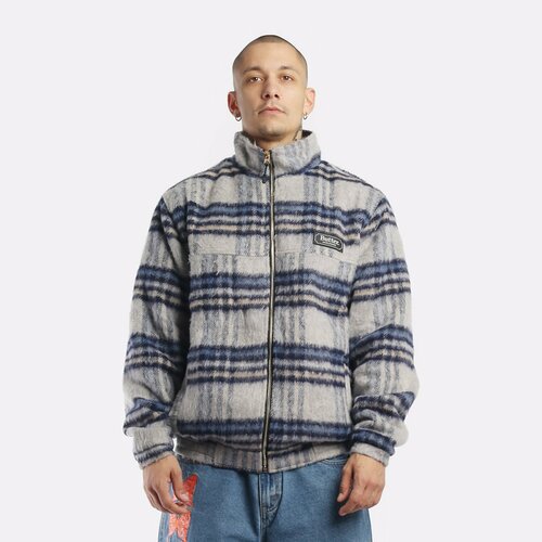 Куртка Butter Goods Hairy Plaid Lodge Jacket, размер S, синий