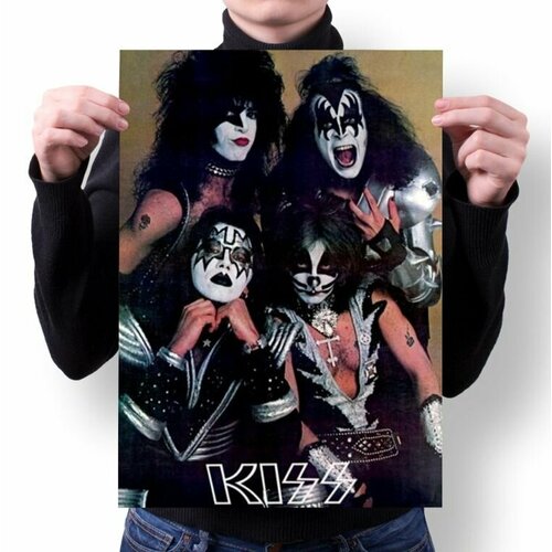 Плакат Kiss, Кисс №5, А4