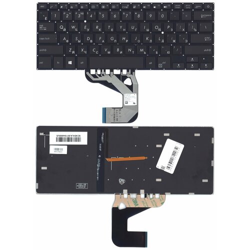 Клавиатура для ноутбука Asus UX460U UX460UA черная с подсветкой