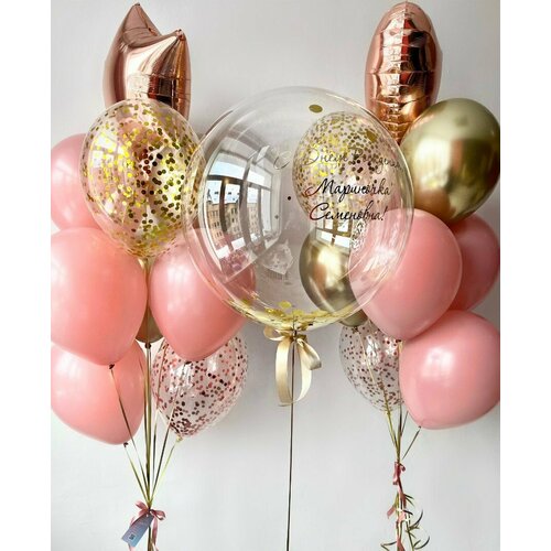 Набор воздушных шаров «Розовое золото»