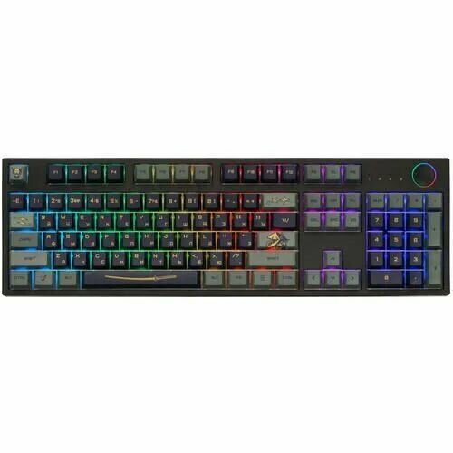 Игровая механическая клавиатура ARDOR GAMING Katana, Kailh Cool Mint, 104 клавиши, RGB, Bluetooth, чёрная.