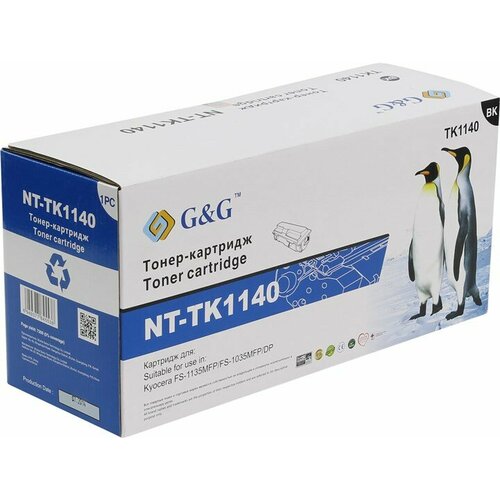 G&G toner cartridge for Kyocera FS-1135MFP/M2035DN/M2535DN 7 200 pages with chip TK-1140 1T02ML0NLC гарантия 12 мес.