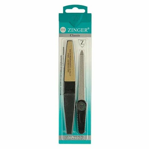 Маникюрный набор Zinger SIS-1, полировка и пилка металлическая, 2 шт