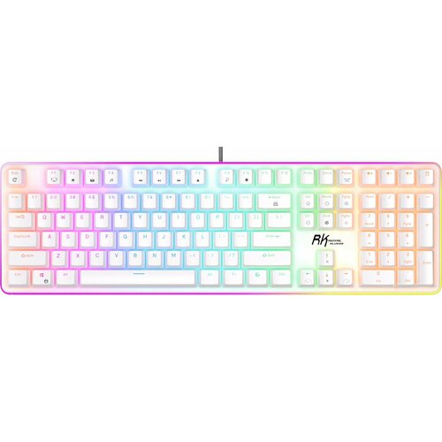 Royal Kludge Клавиатура Royal Kludge RK918 White (USB, RGB, Red switch)