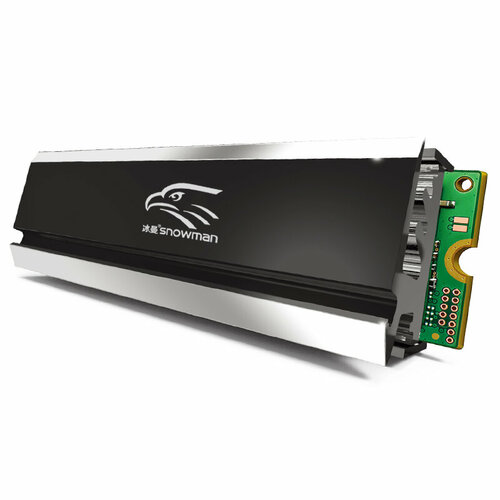 Радиатор для SSD M2 2280 Snowman SSD heatsink M.2 model 2 с тепловой трубкой