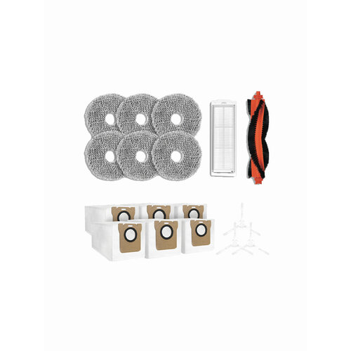 Набор аксессуаров для пылесоса Xiaomi Mijia Vacuum and Mop Robot M30 Pro Accessories Set (C107-PJB) (6 пылесборников, 6 мопов, 3 боковые щетки, основная щетка, фильтр)