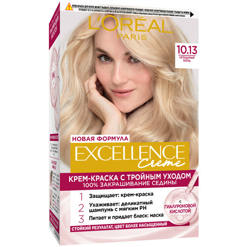 L'Oreal Paris Excellence стойкая крем-краска для волос, 10.13 легендарный блонд, 176 мл