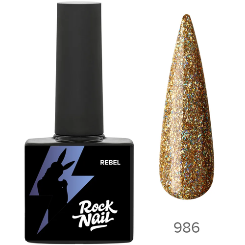 ROCKNAIL, Rebel, Гель-лак №986 Go Big or Go Home, 10 мл