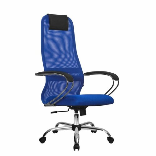 Кресло компьютерное метта SU-B-8/подл.131/осн.003, blue/blue