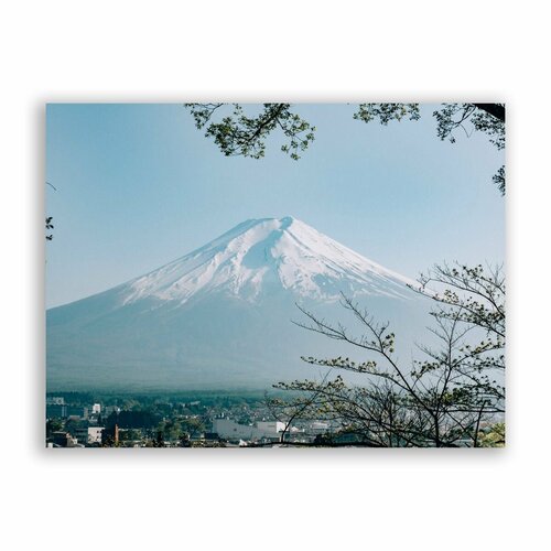 Постер, плакат на бумаге / Природа Японии - Горы / Размер 60 x 80 см