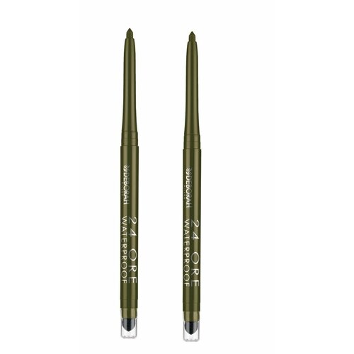 Карандаш для глаз Deborah Milano, 24 Ore Waterproof Eye Pencil, автоматический тон 05 Золотисто-зеленый, 0,5 г, 2 шт.