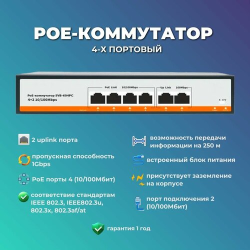 Коммутатор четырехпортовый