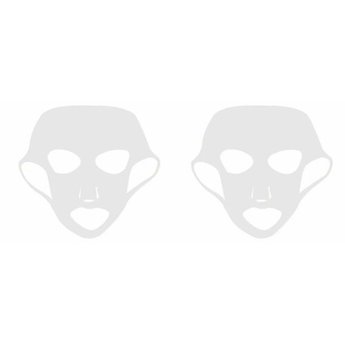 Kristaller Маска для лица, многорозовая, силиконовая, KG-021, белый, 2 шт