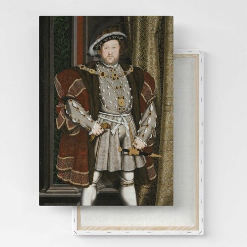 Картина на холсте, репродукция / Ганс Гольбейн - Portrait of Henry VIII / Размер 40 x 53 см