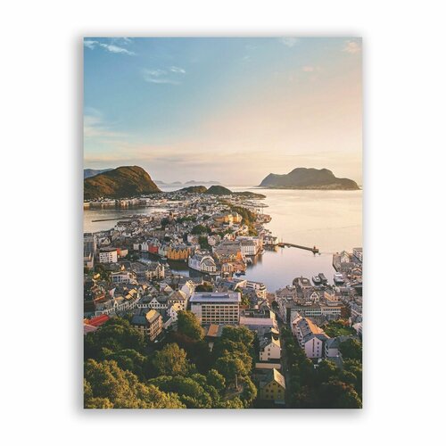 Постер, плакат на бумаге / Норвегия / Размер 40 x 53 см