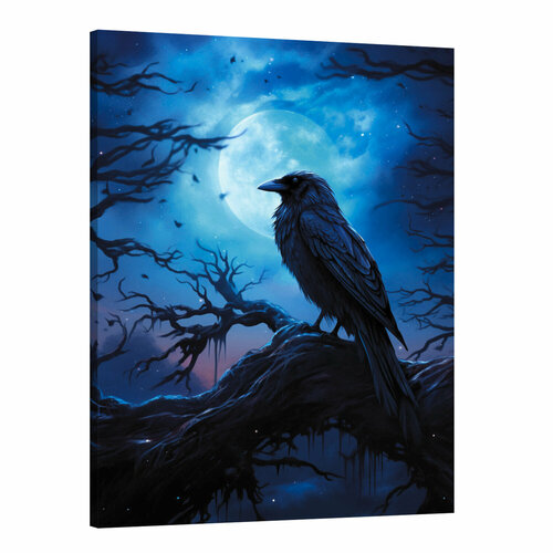 Интерьерная картина 50х70 "Воронья темнота"