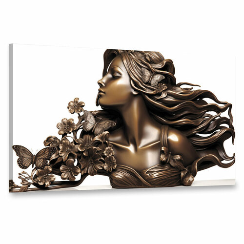 Интерьерная картина 100х60 "Скульптура Символы красоты в День женщин"
