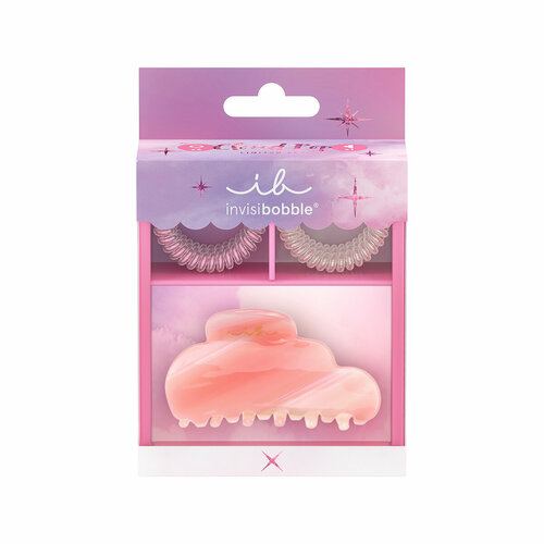 Подарочный набор invisibobble CloudPop 7 предметов (резинки 6 шт, заколка крабик 1 шт.) 3354