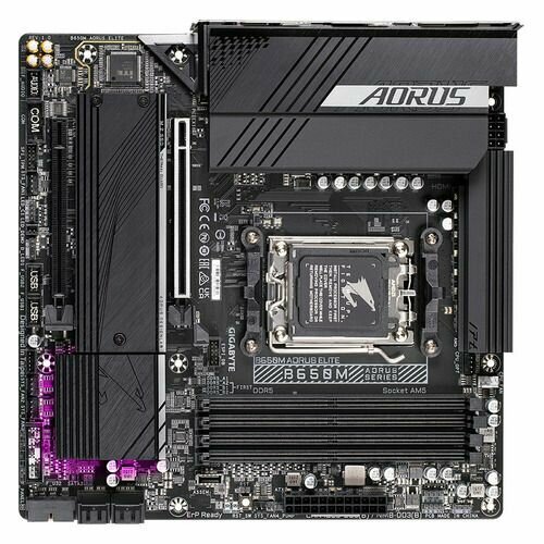 Материнская плата GIGABYTE B650M AORUS ELITE, SocketAM5, AMD B650, mATX, Ret