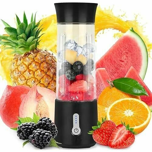 Mineup Mixer Smoothie Maker 500 мл Портативный блендер Портативный USB-блендер Электрический мини-портативный блендер Портативный мини-миксер с 6 ножами из нержавеющей стали Устройство для приготовления смузи, которое можно взять с собой в спортзал