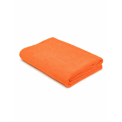 Махровое полотенце 70х140 банное TCStyle оранжевого цвета 1 шт. 470 гр/м2