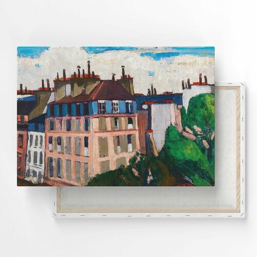 Картина на холсте, репродукция / Лайман Сэгэн - Rooftops, Paris / Размер 40 x 53 см