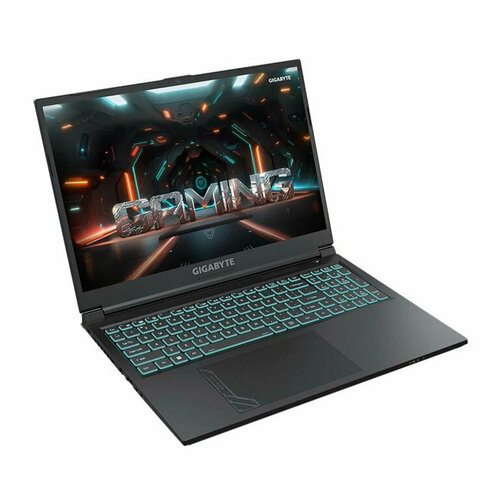 Ноутбук GIGABYTE G6, 16" (1920x1200) IPS 165Гц/Intel Core i5-13500H/16ГБ DDR5/512ГБ SSD/GeForce RTX 4050 6ГБ/Без ОС, черный (MF-52KZ853SD)