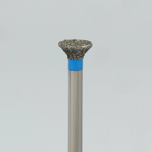Фреза алмазная для маникюра «Обратный конус», средняя зернистость, 5,5 × 3 мм, в пластиковом футляре (комплект из 13 шт)