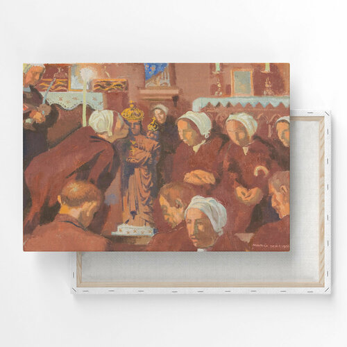 Картина на холсте, репродукция / Maurice Denis - Le Pardon du Folgoet / Морис Дени / Размер 30 x 40 см
