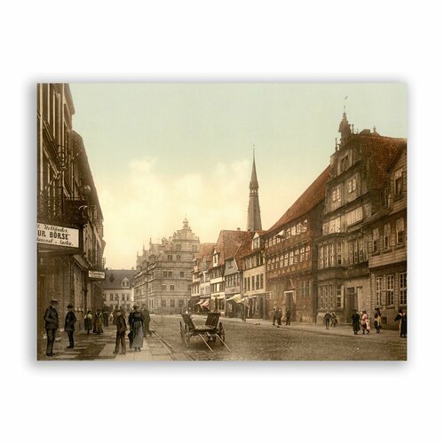 Постер, плакат на бумаге / Osterstrasse, Hameln, Hanover, Germany / Размер 40 x 53 см