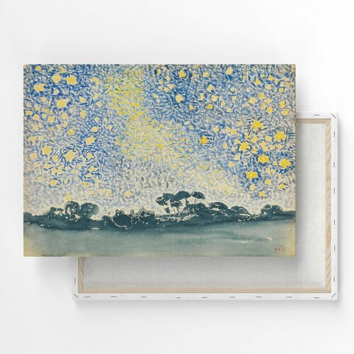 Картина на холсте, репродукция / Анри Кросс - Landscape with Stars / Размер 30 x 40 см