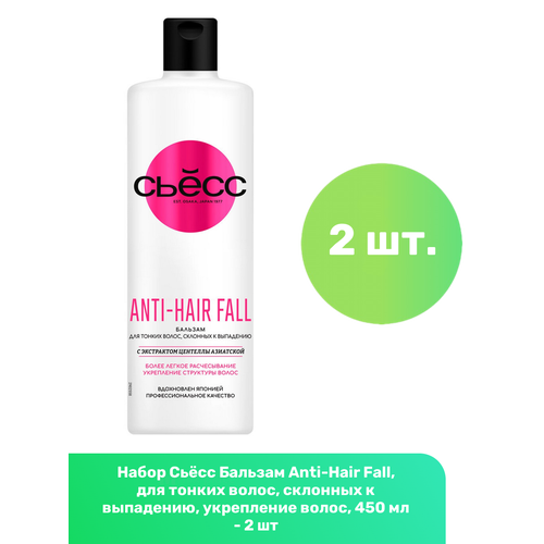 Сьёсс Бальзам Anti-Hair Fall, для тонких волос, склонных к выпадению, укрепление волос, 450 мл - 2 шт