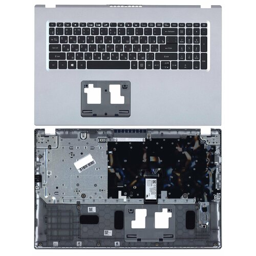 Клавиатура для ноутбука Acer 6B. A6TN2.005 черная c серым топкейсом
