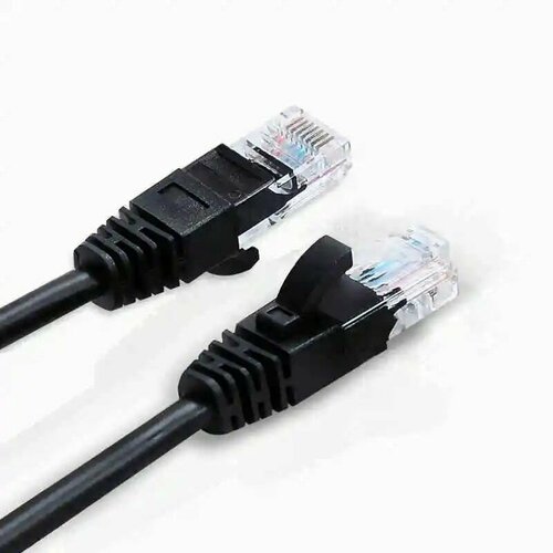 Соединительный кабель патч корд 5-970BK 3.0 UTP Cat5e 3.0 метра чёрный 2 штуки