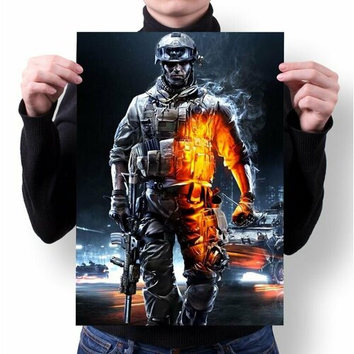 Плакат Battlefield, Бателфилд №10, А4 (29-21 см)