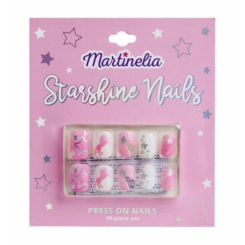 Детский набор накладных ногтей / Martinelia Unicorn Starshine Nails