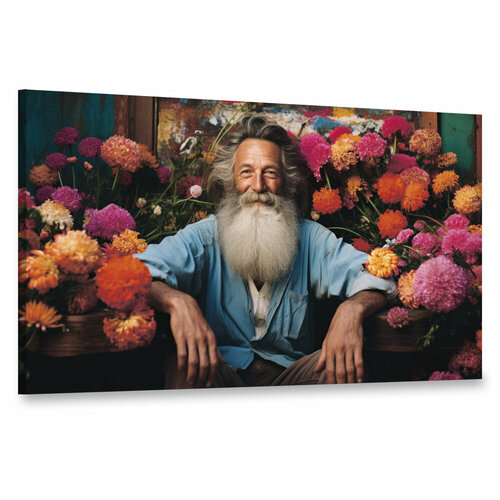Интерьерная картина 100х60 "Садовник"