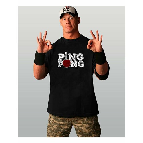 Футболка пинг понг ping pong, размер XL, черный