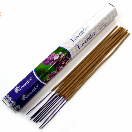 Aromatika LAVENDER Incense Sticks (лаванда ароматические палочки, Ароматика), шестигранник, 20 г.