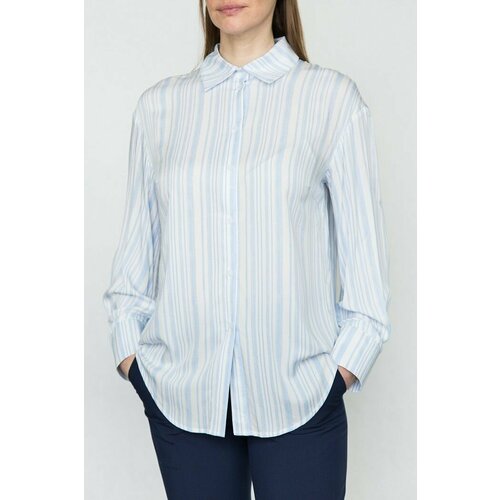 Блуза Galar, размер 170-108-116, белый, голубой