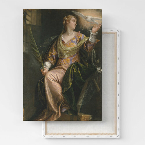 Картина на холсте, репродукция / Паоло Веронезе - Saint Catherine of Alexandria / Размер 30 x 40 см