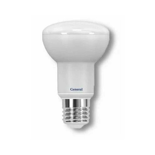 Лампа светодиодная энергосберегающая General, GLDEN-R63-8-230-E27-6500, 10 шт в комплекте, 8 Вт
