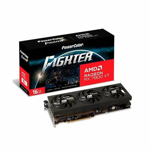 Видеокарта PowerColor RX7800XT Fighter 16GB GDDR6 256-bit DPx3 HDMI 3FAN RTL