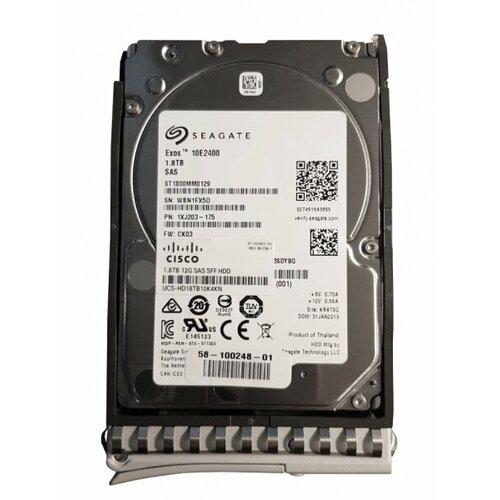 Жесткий диск Cisco UCS-HD18TB10K4KN= 1.8Tb SAS 10000 2,5" HDD