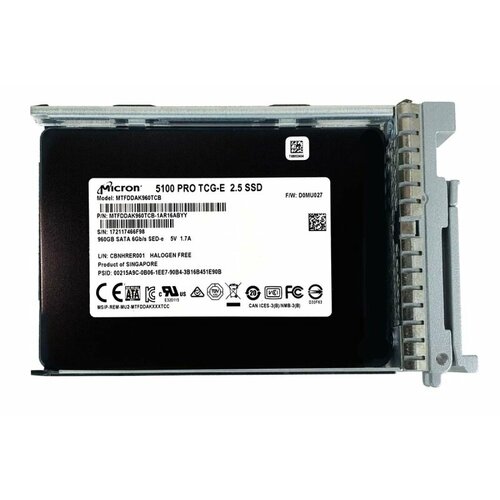 Жесткий диск Cisco UCS-SD960GBMS4-EV= 960Gb SATAIII 2,5" SSD