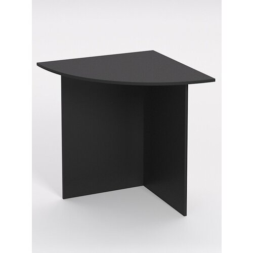 Стол угловой офисный СП-23, Черный 70 x 70 x 75 см (ДхШхВ)