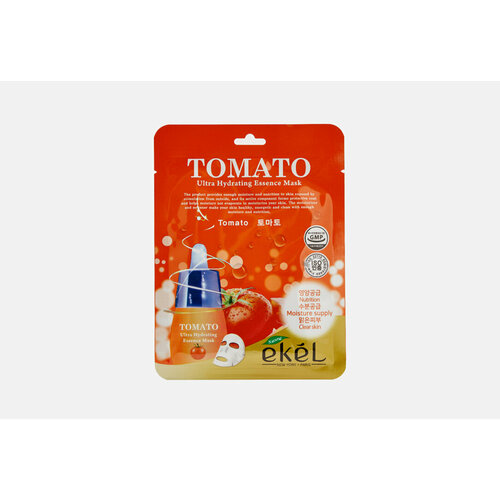 Тканевая маска для лица Ekel Ultra hydrating Tomato / количество 1 шт